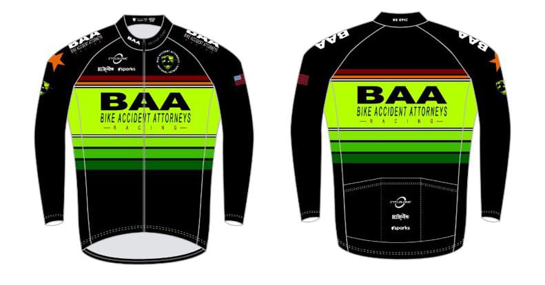 2020 BAA Cycling Jacket - Bike Accident Attorneys